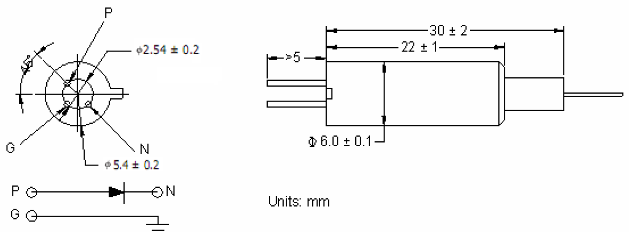 optics - Pigtailed 2um Photodiodes