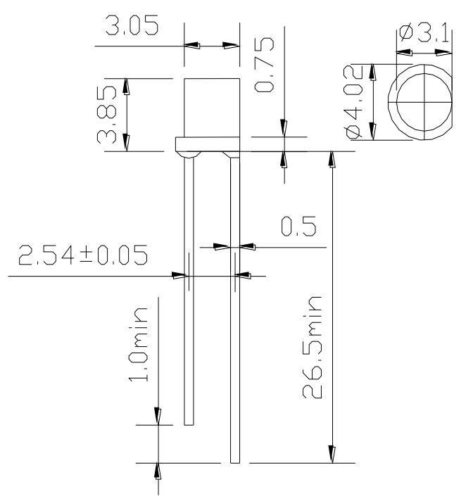 optics - Visible Light Sensor 5mm, 520nm